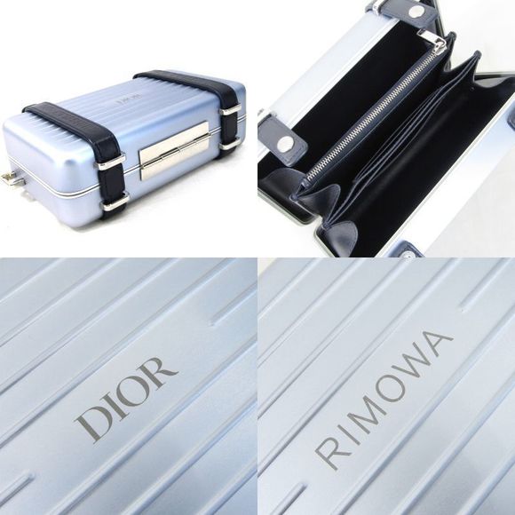 Dior Rimowa | Bags | Dior Rimowa Clutch Bag Wallet Silver | Poshmark